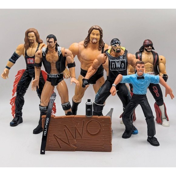 WWE | Toys | Vintage Loose Wcw Wrestling Figure Lot Of 6 Hogan Hall ...